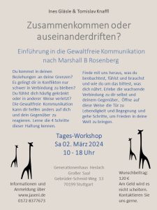 Einführung in die Gewaltfreie Kommunikation nach Marshall B Rosenberg – Gebrüder Schmid Zentrum